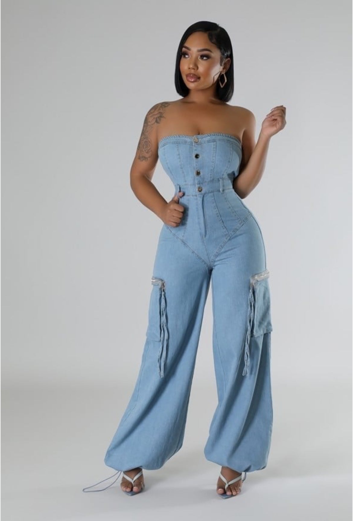 Eclipse Denim Jumpsuit – Body By J'ne